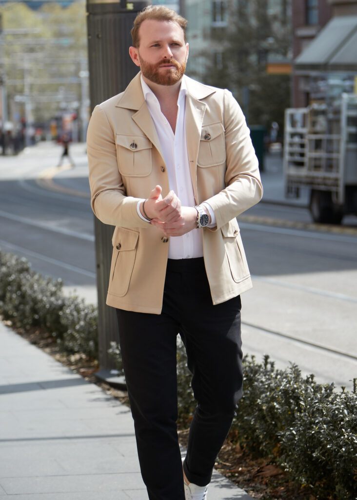 Cream Safari Jacket | THEODORE