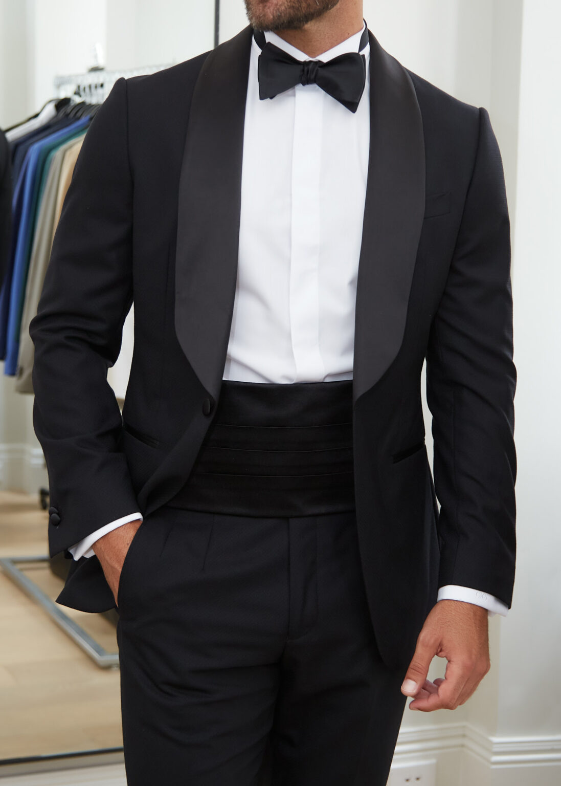 Black Silk Tuxedo Cummerbund | THEODORE